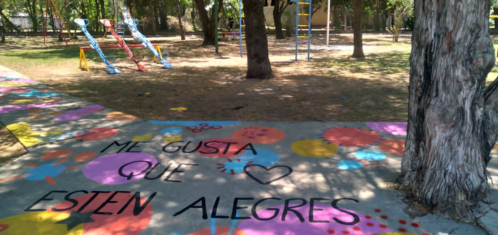 Alumnos del Colegio Mater Purissima revalorizaron un plaza de Alto Verde
